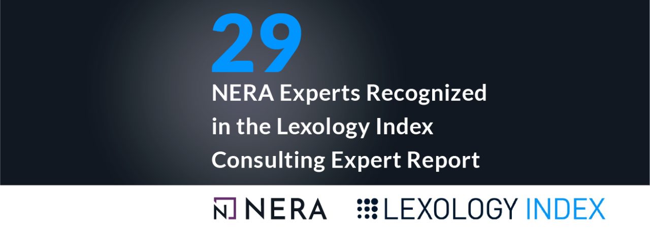 NERA Experts Recognized in the Lexology Index